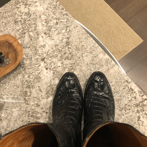 Rodney Ammons | Shoes | Custom Handmade Hornback Alligator Cowboy Boots ...